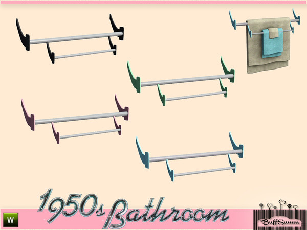 The Sims Resource - 1950s Bathroom Towelholder