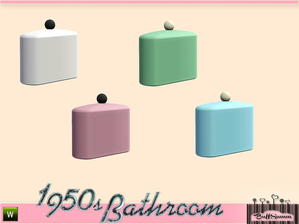 The Sims Resource - 1950s Bathroom Can oval