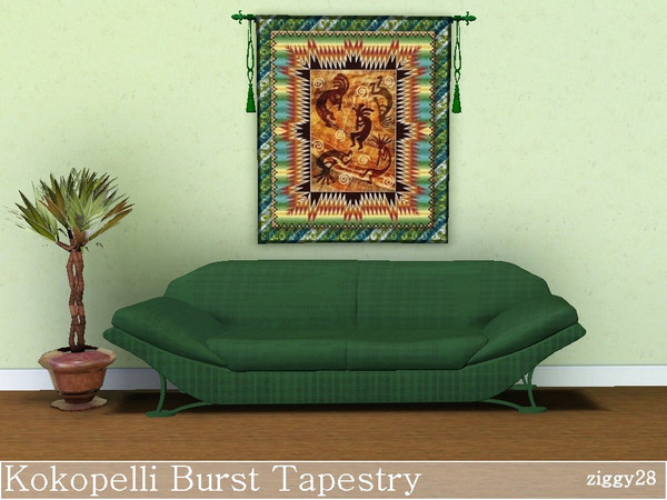The Sims Resource - Kokopelli Burst Tapestry