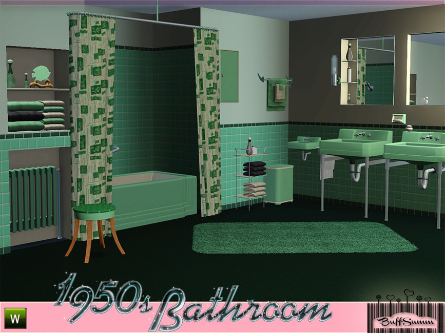 The Sims Resource - 1950s Bathroom Part 1
