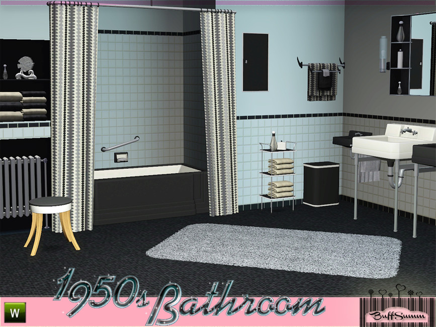 The Sims Resource - 1950s Bathroom Part 1