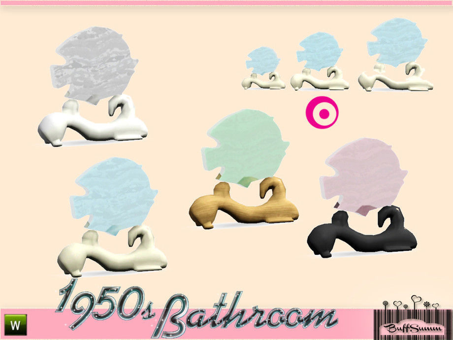 The Sims Resource - 1950s Bathroom Fish medium