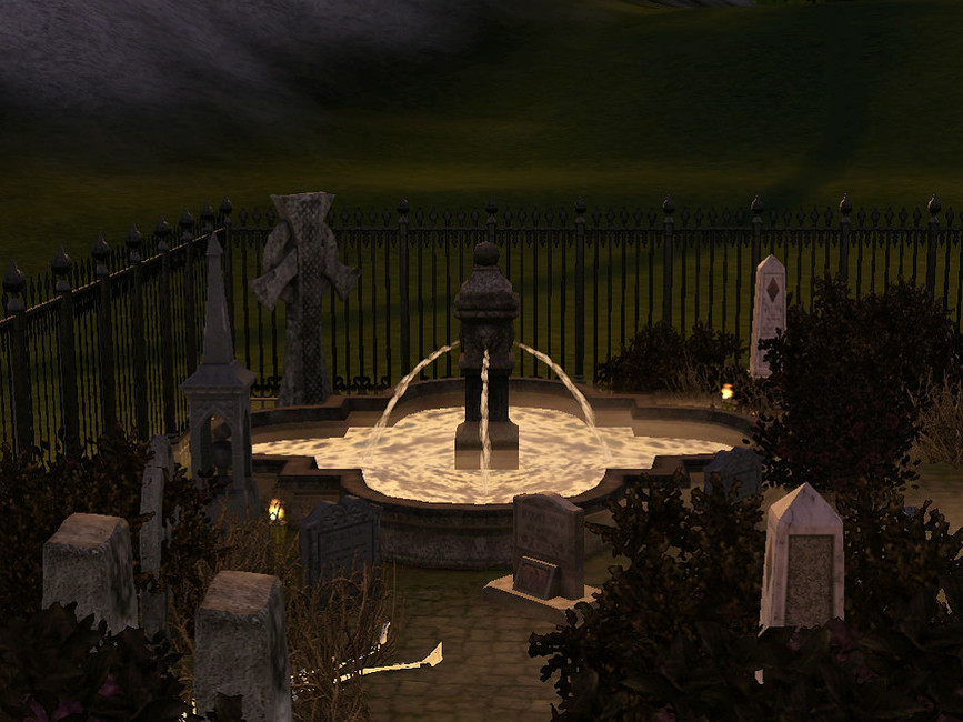 The Sims Resource - Mortal Garden Graveyard (Working Tomb)