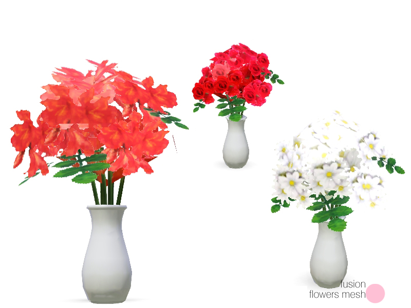 The Sims Resource | Fusion Flowers Mesh