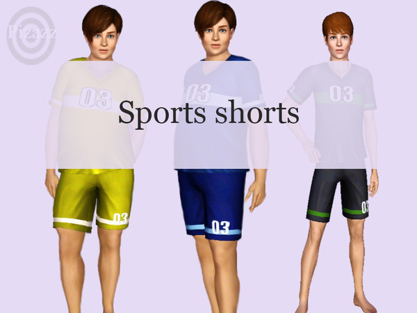 The Sims Resource | Mens Sports Jersey Shorts