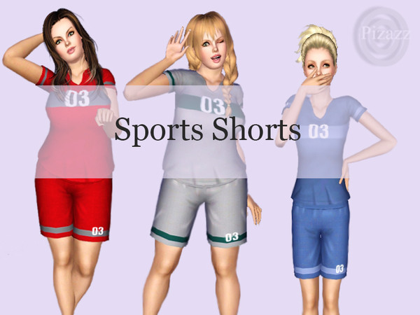 The Sims Resource | Ladies Sports Shorts