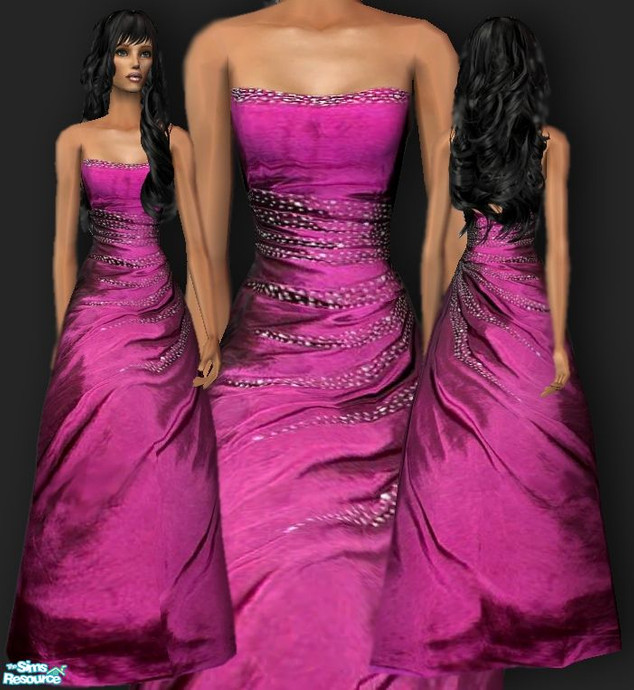 The Sims Resource - Royal Gala Formal Ball Gown Set - 5fbe774b Recolor1