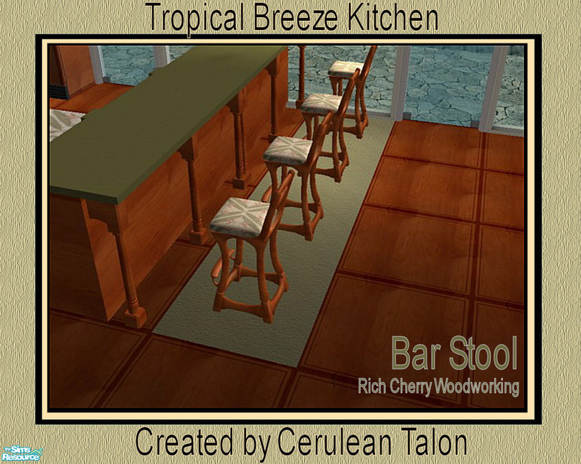 The Sims Resource - Tropical Breeze Kitchen - Bar Stool