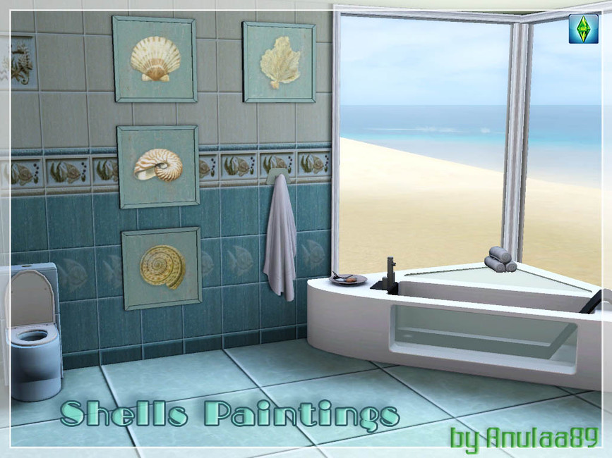 The Sims Resource - Shells Paintings