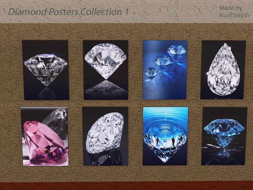 The Sims Resource - Diamond Posters Collection 1
