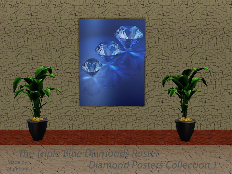 The Sims Resource - The Triple Blue Diamonds Poster