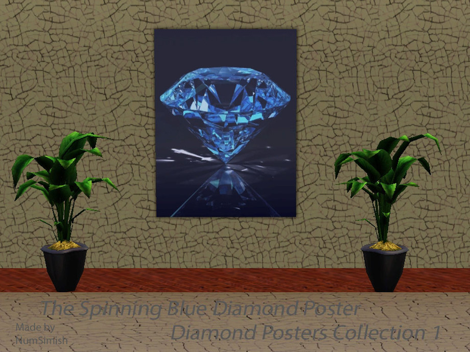 The Sims Resource - The Spinning Blue Diamond Poster