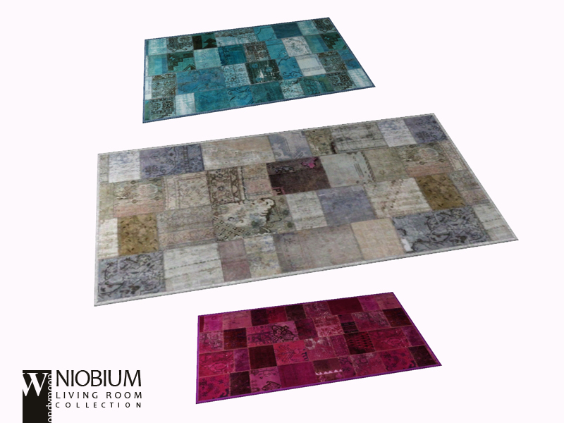 The Sims Resource | Niobium Patchwork Rug