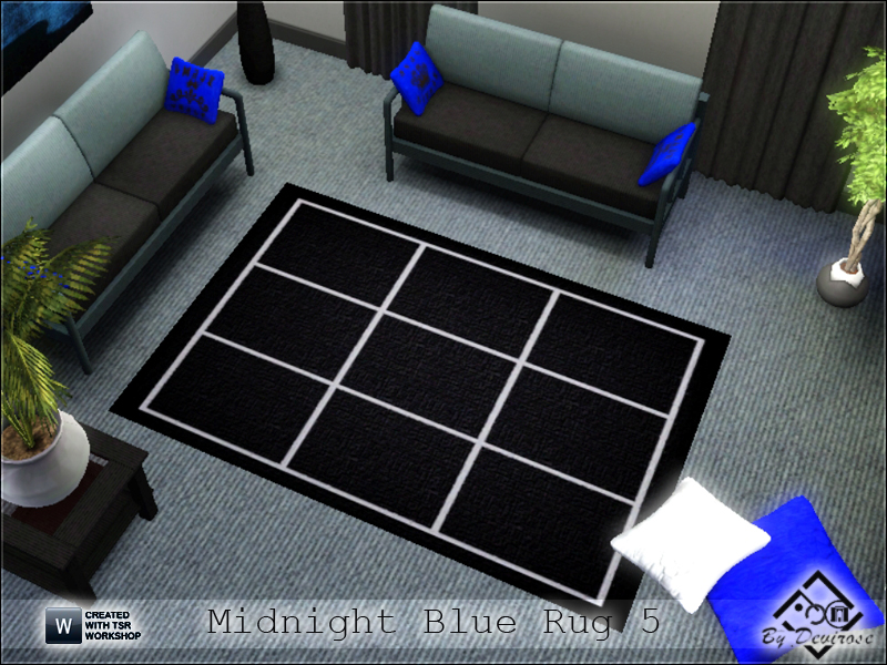 The Sims Resource | Midnight Blue Rug 5