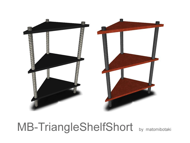 The Sims Resource - MB-TriangleShelfShort