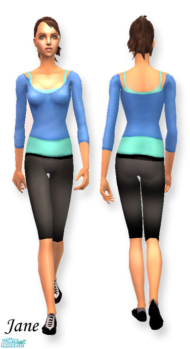 The Sims Resource - Workout collection 003 - blue