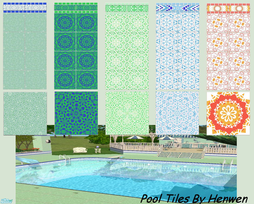 The Sims Resource - Pool Tiles And Floors