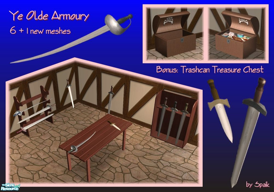 The Sims Resource - Ye Olde Armoury
