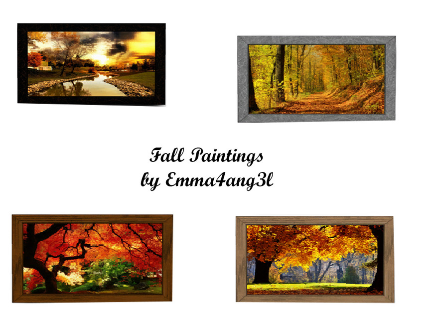 The Sims Resource - fall paintings