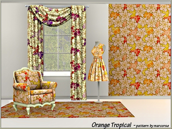 The Sims Resource | Orange Tropical_marcorse