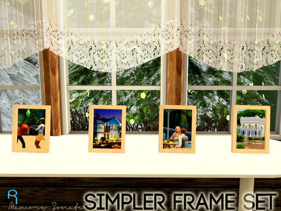 The Sims Resource | Simpler Frame Set The Sims 4 Theme - Memory Sonate