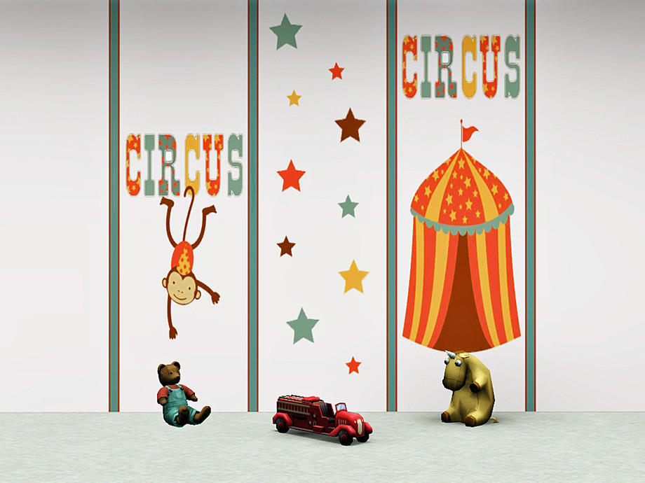 The Sims Resource - Wall Circus 4