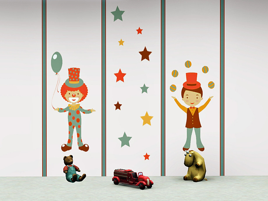 The Sims Resource | Wall Circus 5