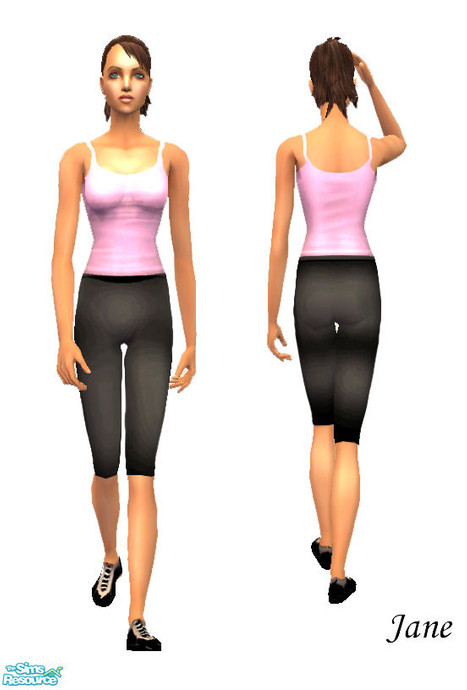 The Sims Resource - Workout basics for adult female - pink