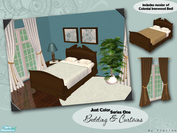 The Sims Resource | Just Color Series One - Bedding and Drapes