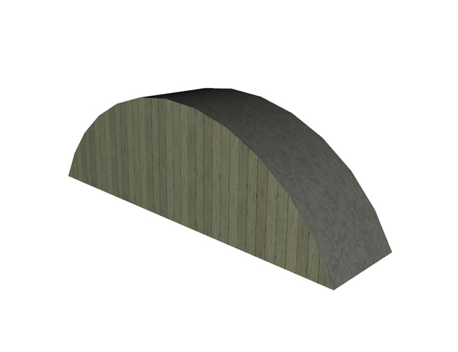 The Sims Resource | Curved Roof Decor - 4 Tile (Mid)