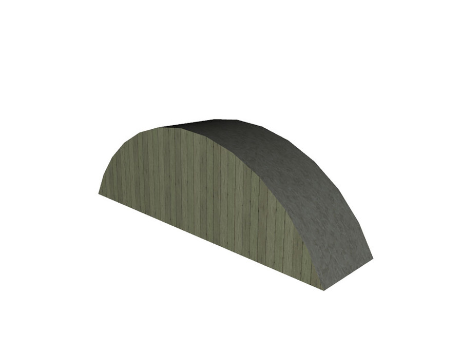The Sims Resource | Curved Roof Decor - 3 Tile (Mid)