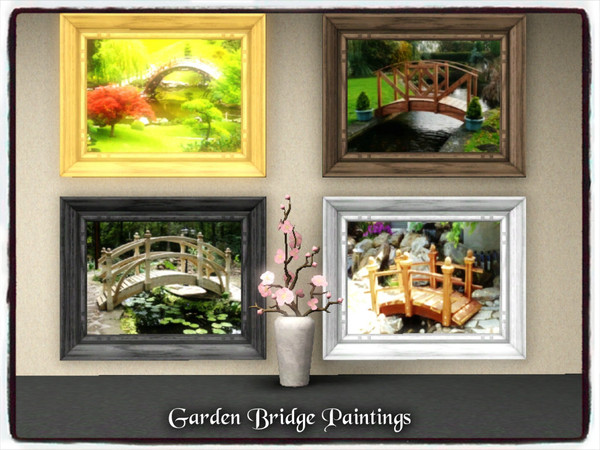 The Sims Resource | Garden Bridge Paintings