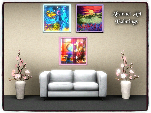 The Sims Resource | Abstract Art Paintings