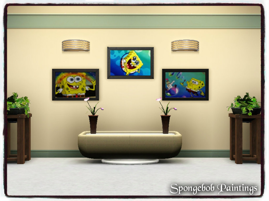 The Sims Resource | Spongebob Squarepants Paintings (*01*)