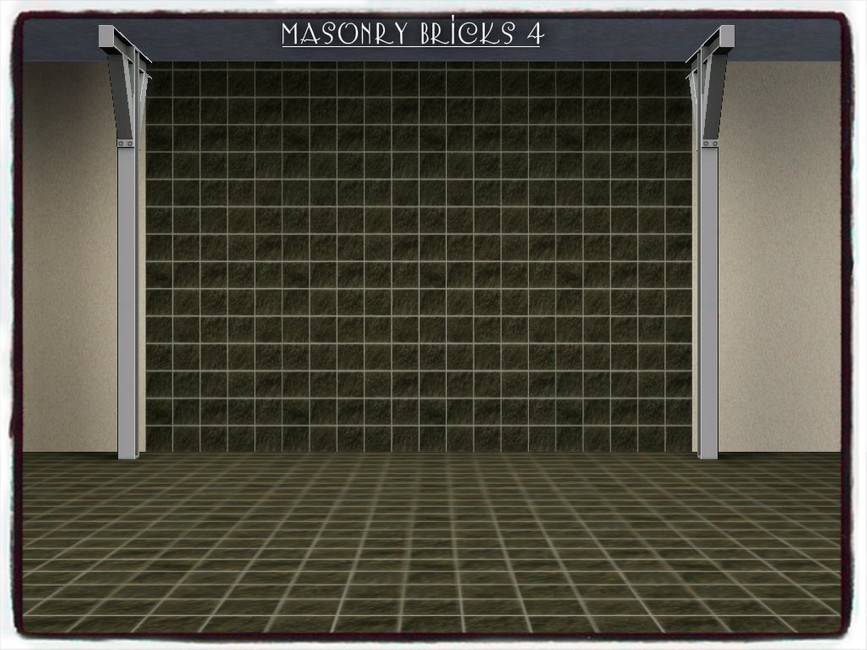 The Sims Resource - Masonry Stone Bricks_PATTERN SET.