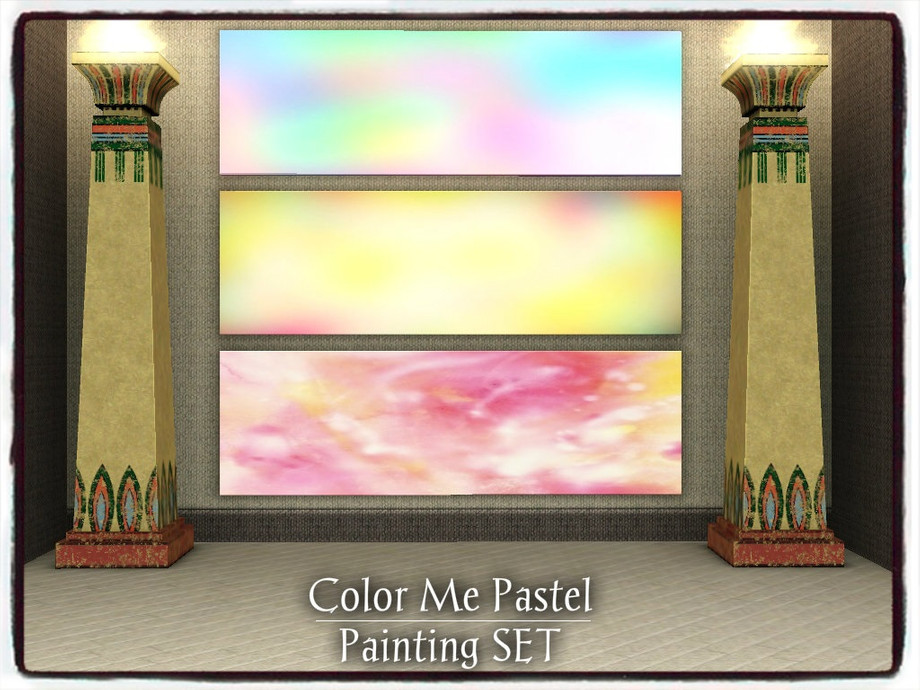 The Sims Resource | Color Me Pastel_PAINTING SET.
