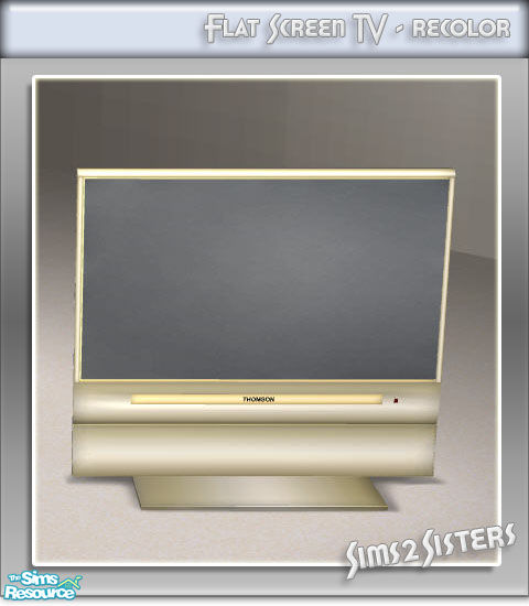 The Sims Resource - S2S Flat Screen TV - Recolor