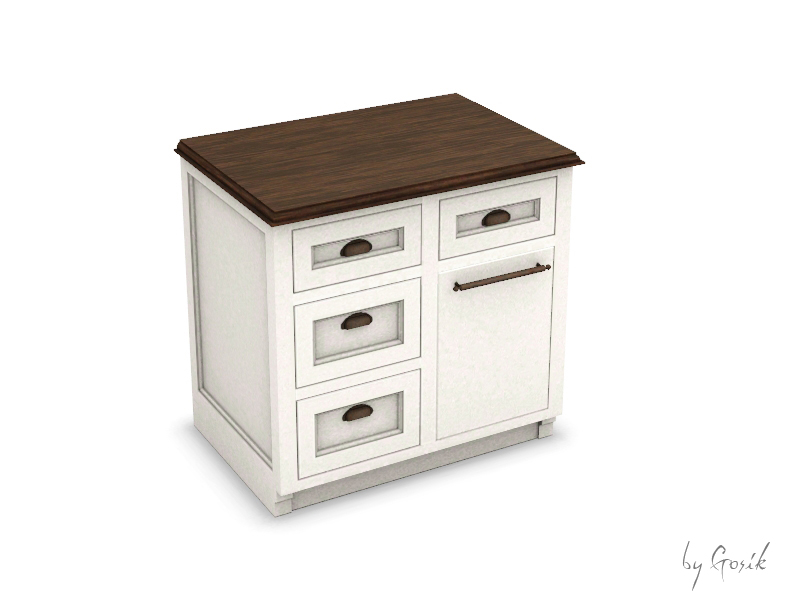 The Sims Resource | New Vintage kitchen trash compactor