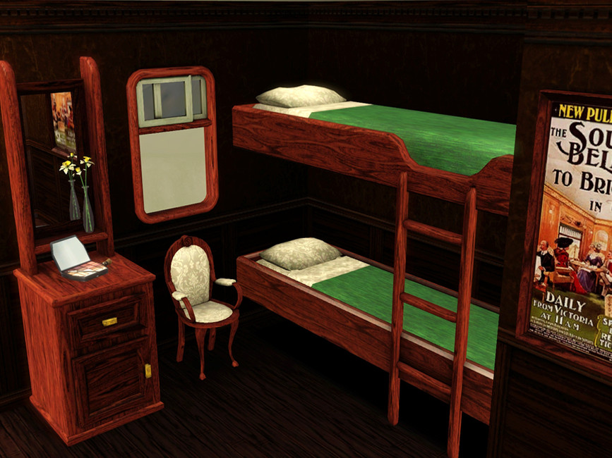 The Sims Resource - Train Car Furniture Set