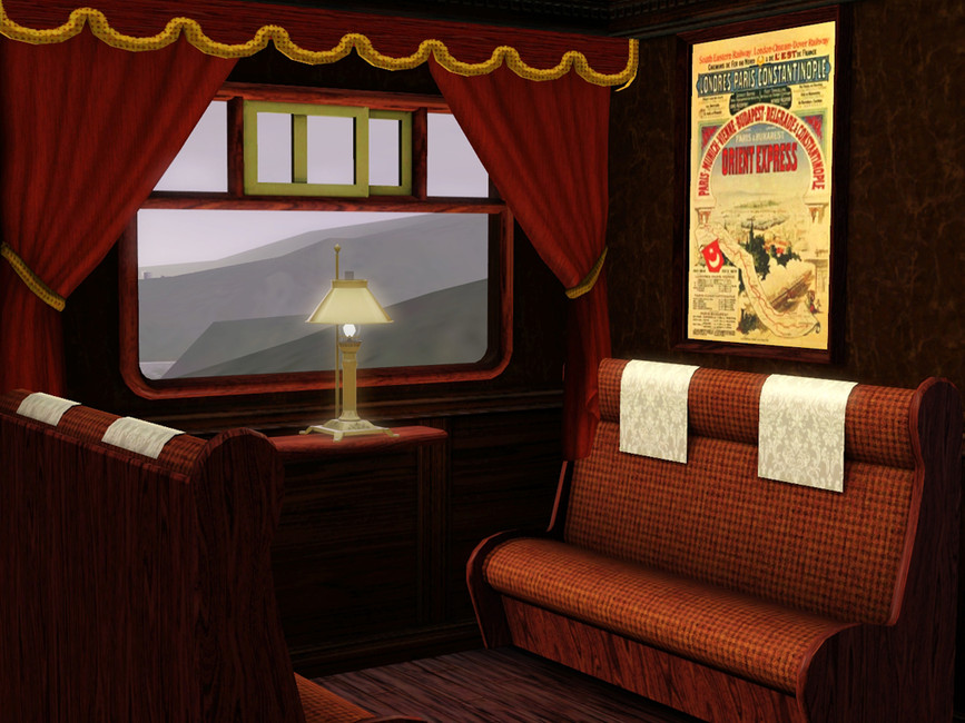 The Sims Resource - Train Car Furniture Set