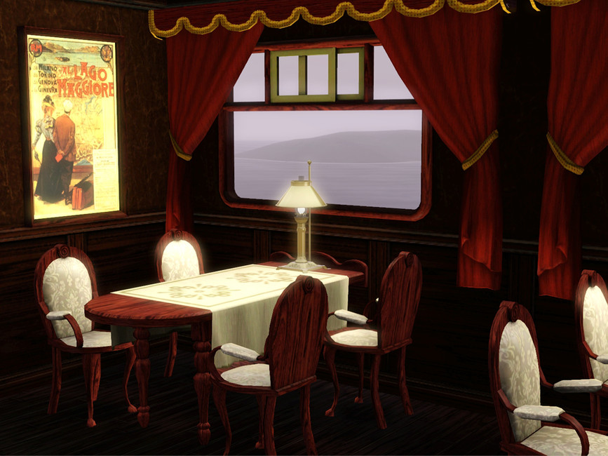 The Sims Resource - Train Car Furniture Set