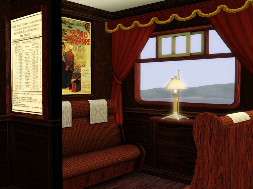 The Sims Resource - Train Car Furniture Set