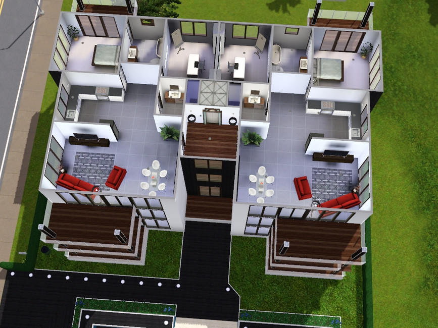 The Sims Resource - Skyline Apartments - Furnished
