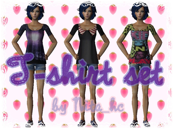 The Sims Resource | T-shirt set 2