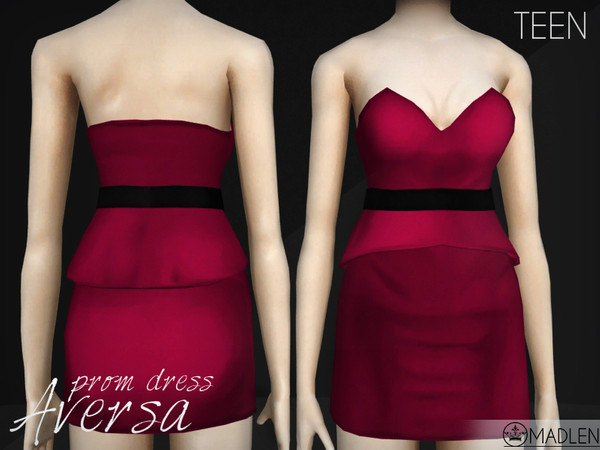 The Sims Resource | Madlen Aversa Prom Dress(Teen)