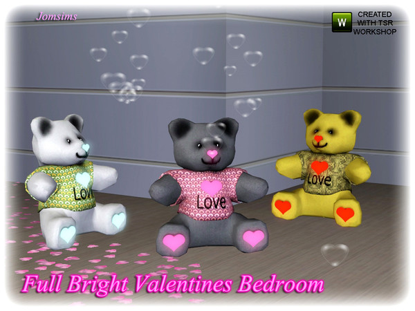 The Sims Resource | full bright valentines bright bears love big