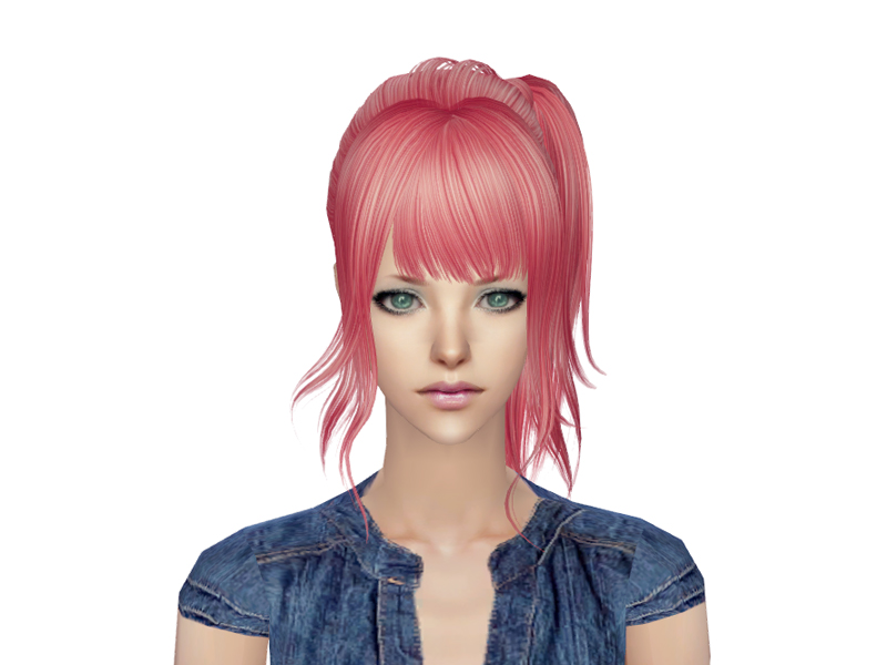 The Sims Resource | skysims Hair 178 Pink