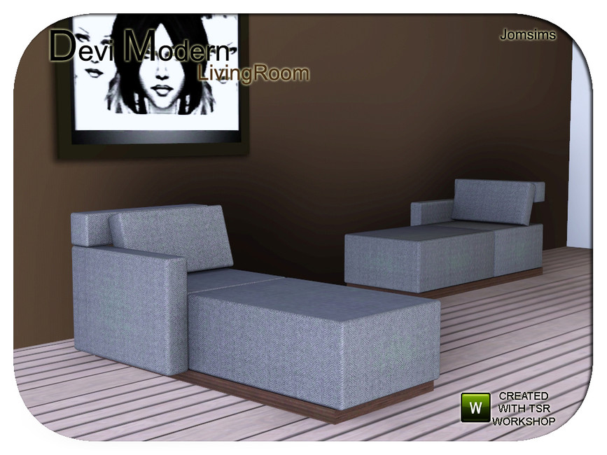 The Sims Resource - DEVI lounge chair