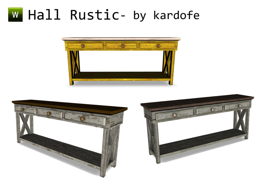 The Sims Resource - kar_Rustic hall_console