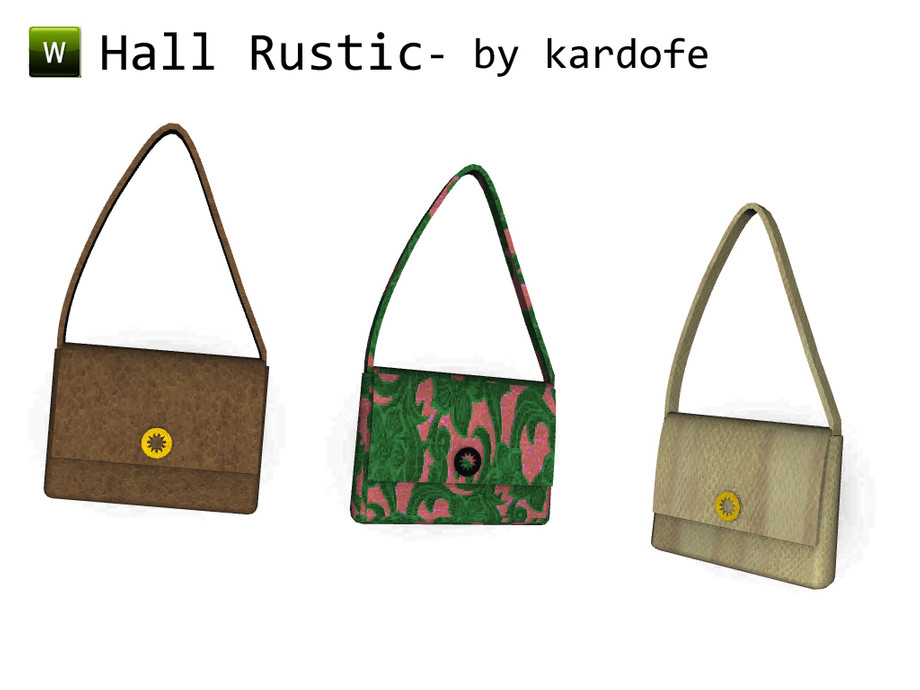 The Sims Resource | kar_Rustic hall_bagCoat rack